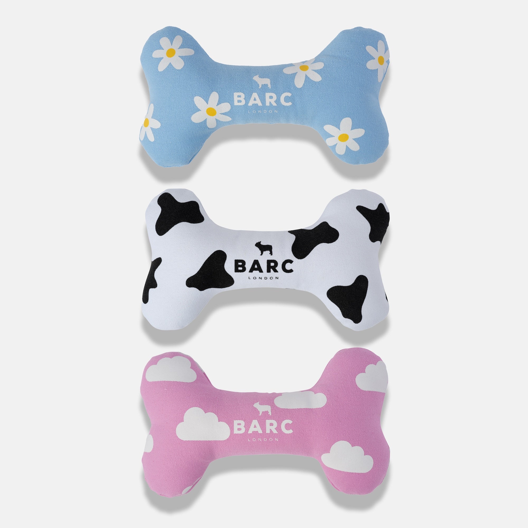 Squeaky Dog Bone Toy Trio | Barc London