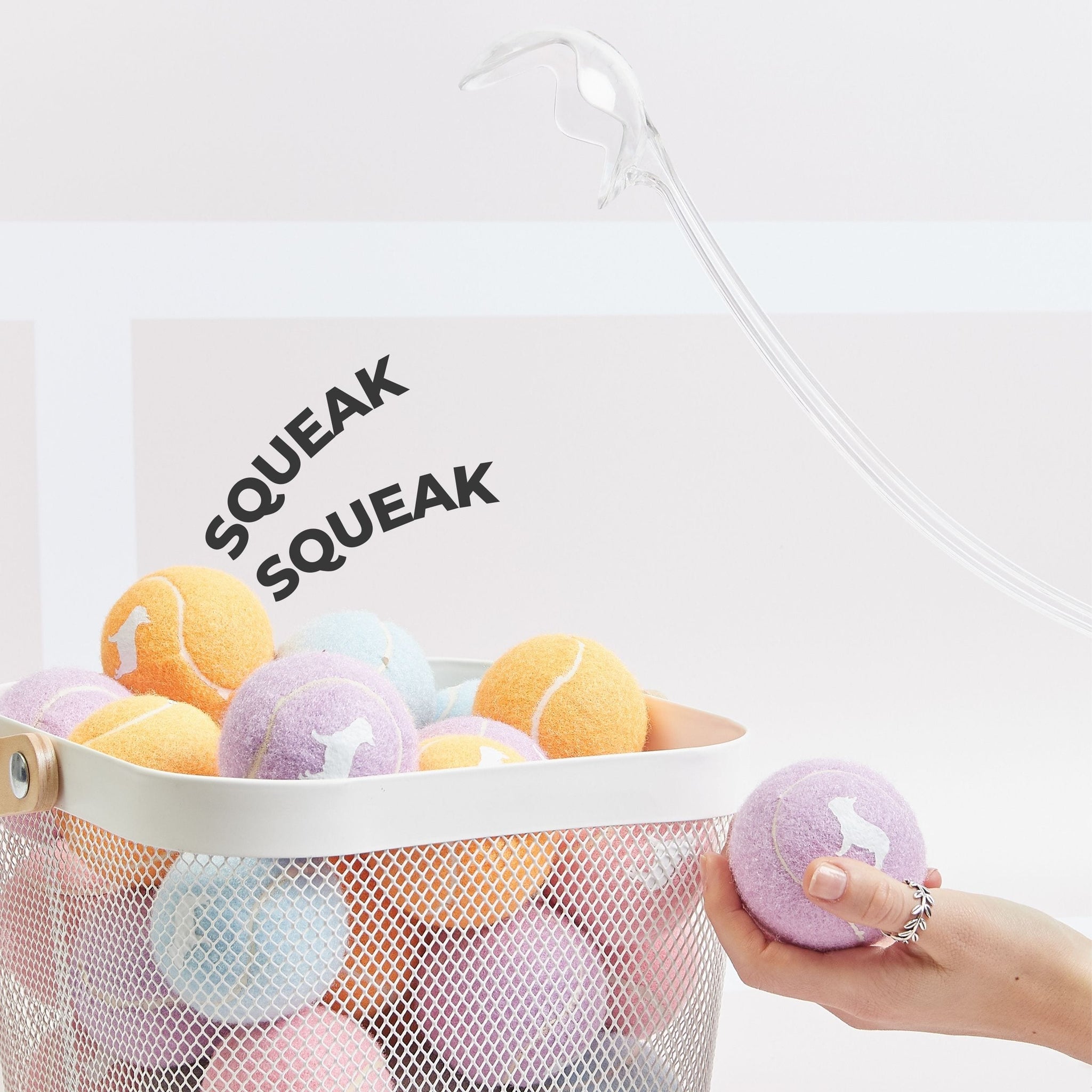 Pink Tennis Ball for Dogs | Squeaky Dog Balls | Barc London