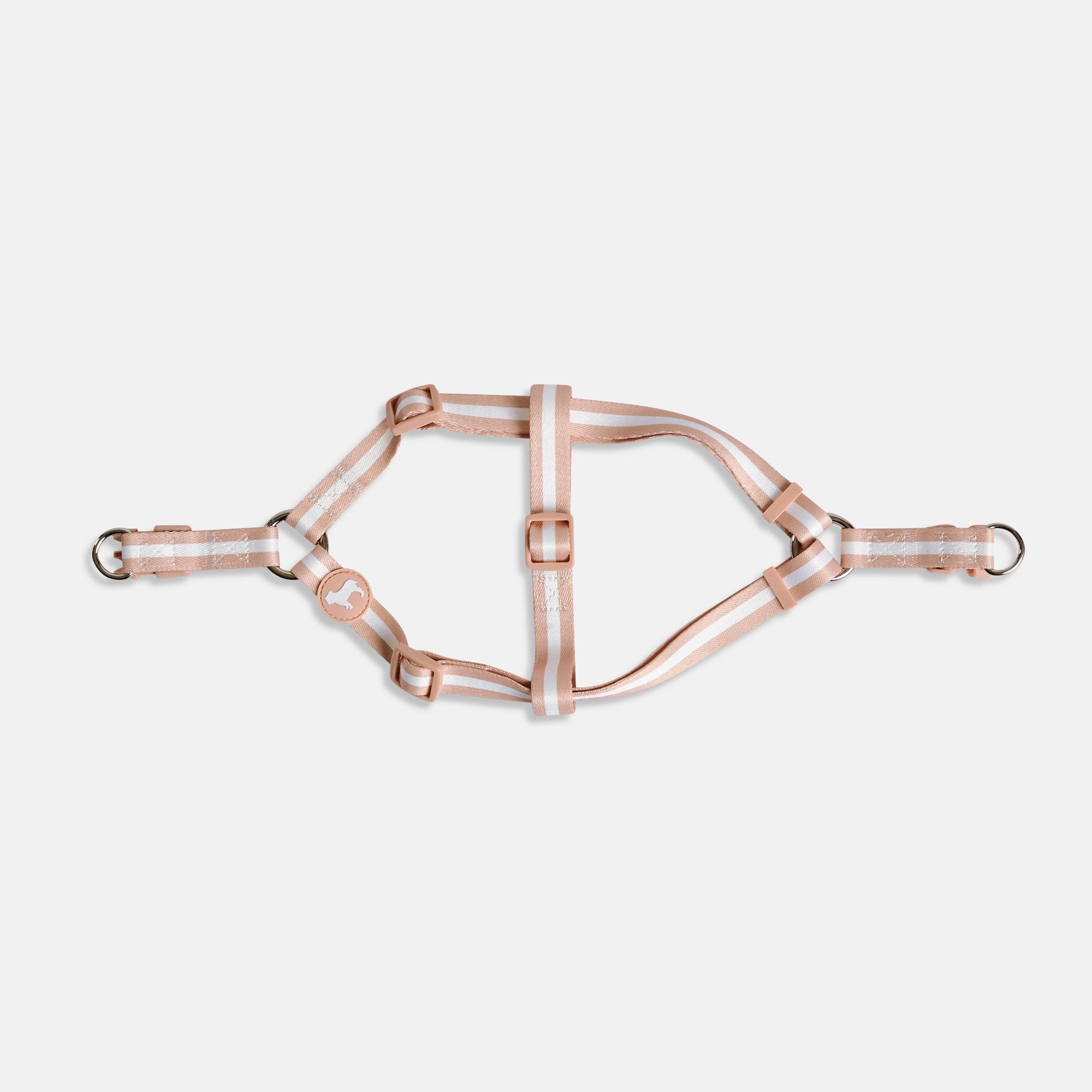 Luxury Dog Harness in Champagne Stripe | Barc London
